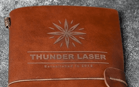 Laser Engraving-Cowhide Notebook | Thunder Laser