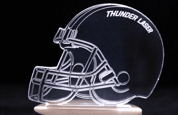 Laser Cutting-Football Helmet Night Light | Thunder Laser