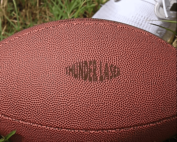 Laser Engraving-Custom Football | Thunder Laser