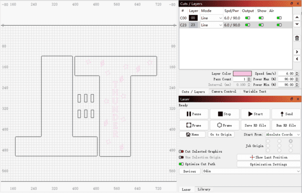 Laser Cutting-Alphabet Shaped Lamp | Thunder Laser