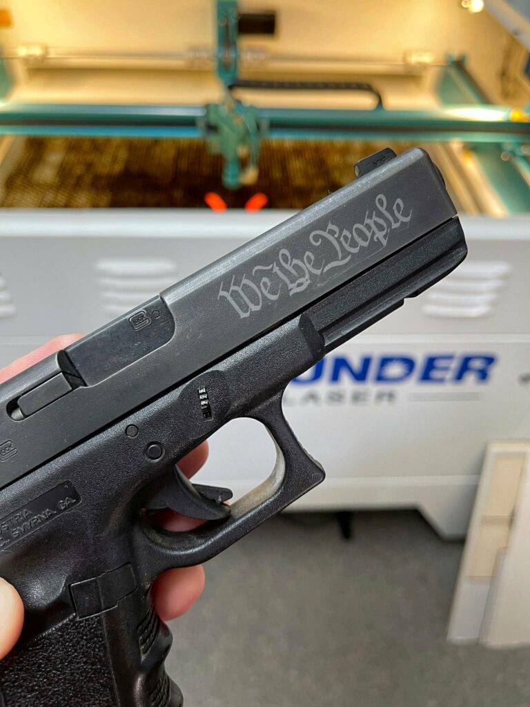 Laser engraving a gun & Tactical Weapons