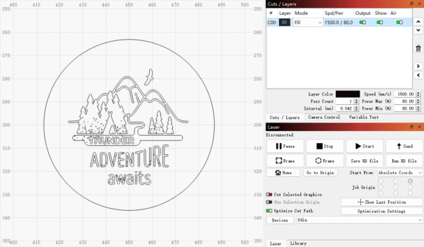 Laser Engraving-Tree Bark Coaster | Thunder Laser