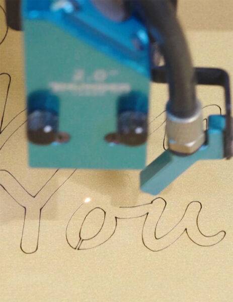 Laser cutting-Perforated Thank-you Card | Thunder Laser