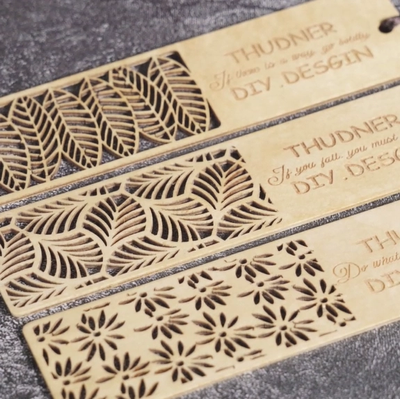 Laser Cutting-Perforated Bookmarks | Thunder Laser
