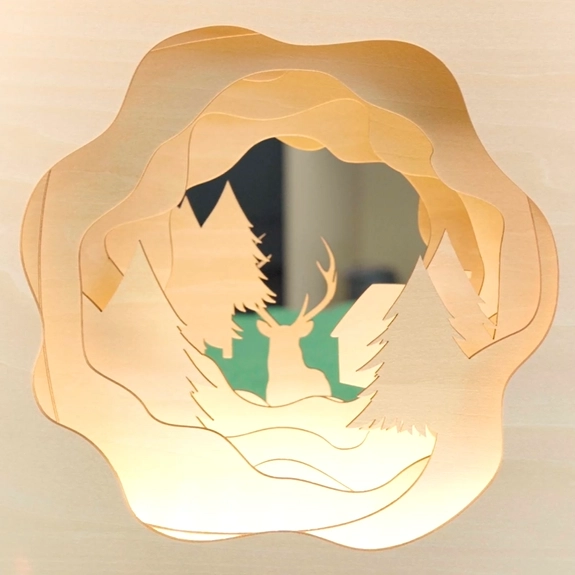 Laser Engraving-Christmas Night Light | Thunder Laser