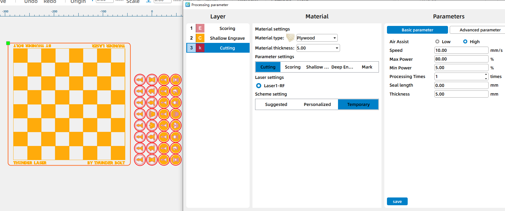 Laser Cutting - Wooden Chess | Thunder Laser